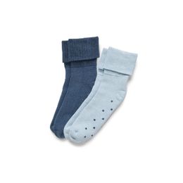 Tchibo - 2 Paar Stoppersocken - Damen - Gr. 35-38 - hellblau