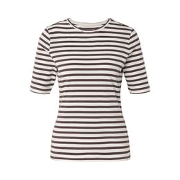 Tchibo - Basic Halbarmshirt - Damen - Gr. M - offwhite