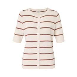 Tchibo - Feinstrick-Cardigan mit Leinen - Damen - Gr. M - creme