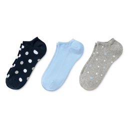 Tchibo - 3 Paar Sneakersocken - Damen - Gr. 35-38 - dunkelblau