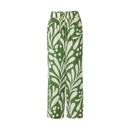 Tchibo - Strukturierte Palazzohose mit Alloverprint - Damen - Gr. 42 - creme
