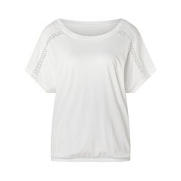 Tchibo - Blusenshirt mit Stickerei - Damen - Gr. L - wei&szlig;