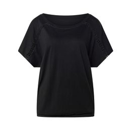 Tchibo - Blusenshirt mit Stickerei - Damen - Gr. S - schwarz