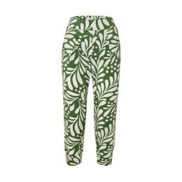 Tchibo - Bedruckte 3/4-Jerseyhose - Damen - Gr. L - creme/print