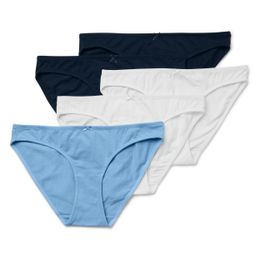 Tchibo - 5 Slips - Damen - Gr. L - dunkelblau