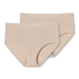 2 Schiesser Midislips mit Modal - Damen - Gr. 44 - braun
