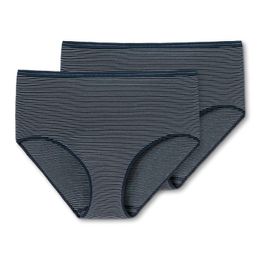 2 Schiesser Midislips mit Modal - Damen - Gr. 38 - dunkelblau