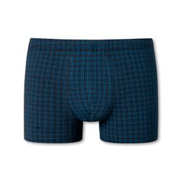 Schiesser Shorts - Gr. Xxl/8 - dunkelblau/kariert