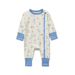 Tchibo - Baby-Pyjama - Gr. 98/104 - blau/print