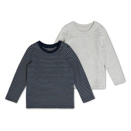 Tchibo - 2 Kinder Langarmshirts - Kinder - Gr. 110/116 - dunkelblau