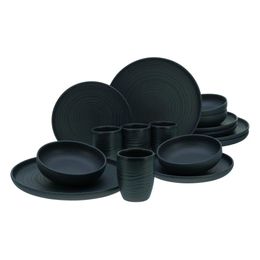 Creatable Kombiservice Uno schwarz Steinzeug/Steingut Ma&szlig;e (cm): B: 37 H: 49,5 &raquo; M&ouml;bel Kraft