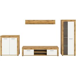 M&ouml;bel Kraft Wohnwand wei&szlig; Ma&szlig;e (cm): B: 330 H: 159 T: 35.0 &raquo; M&ouml;bel Kraft
