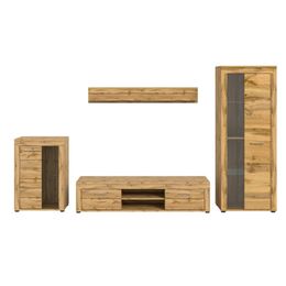 M&ouml;bel Kraft Wohnwand Jam holzfarben Ma&szlig;e (cm): B: 310 H: 169 T: 35.0 &raquo; M&ouml;bel Kraft