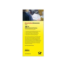Einschreiben R&uuml;ckschein, 10er-Marken-Set
