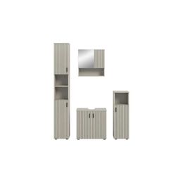 M&ouml;bel Kraft Badkombination beige Ma&szlig;e (cm): B: 150 H: 192 &raquo; M&ouml;bel Kraft