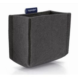 MAGNETOPLAN magnetoTray ecoAware MEDIUM Stiftek&ouml;cher, Filz grau, magnetisch, 130 &times; 100 &times; 60 mm
