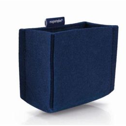 MAGNETOPLAN magnetoTray ecoAware MEDIUM Stiftek&ouml;cher, Filz dunkelblau, magnetisch, 130 &times; 100 &times; 60 mm