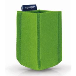 MAGNETOPLAN magnetoTray ecoAware SMALL Stiftek&ouml;cher, Filz gr&uuml;n, magnetisch, 60 &times; 100 &times; 60 mm