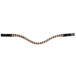 Hans Melzer Horse Equipment Stirnriemen Stockholm schwarz WB (Warmblut)