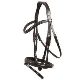 Hans Melzer Horse Equipment Hans Melzer Trense Bad Harzburg braun/silber WB EXTRA (KB-Kaltblut)
