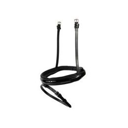 Hans Melzer Horse Equipment Hans Melzer Reithalfter breit LACK englisch kombiniert schwarz unterlegt Pony