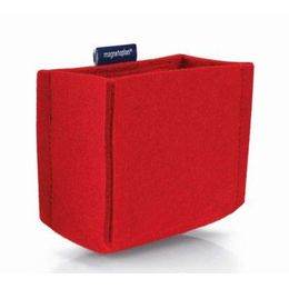 MAGNETOPLAN magnetoTray ecoAware MEDIUM Stiftek&ouml;cher, Filz rot, magnetisch, 130 &times; 100 &times; 60 mm