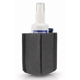 MAGNETOPLAN magnetoTray ecoAware SMALL Stiftek&ouml;cher, Filz grau, magnetisch, 60 &times; 100 &times; 60 mm