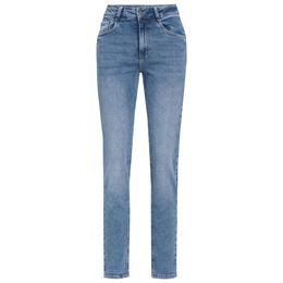 Gina Damen Mom-Jeans mit Used-Waschung