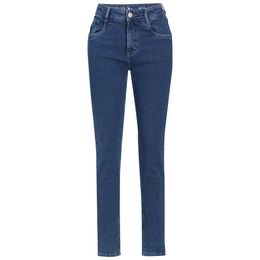 Gina Damen Mom-Jeans mit Used-Waschung