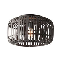 Brilliant Woodrow Deckenleuchte 40cm holz dunkel/schwarz Innenleuchten,Deckenleuchten,-dekorativ 1x A60, E27, 60W, geeignet f&uuml;r Normallampen (nicht enthalten) F&uuml;r LED-Leuchtmittel geeignet