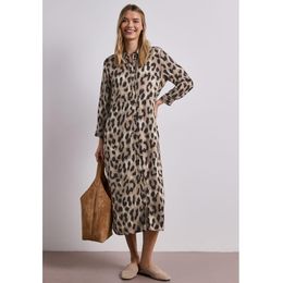 Street One Kleid in Taupe/ Schwarz - 32% | Gr&ouml;&szlig;e 44 | Damen-kleider