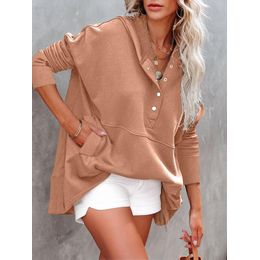 Milan Kiss Hoodie in Beige - 57% | Gr&ouml;&szlig;e L | Damen-sweatshirts-jacken