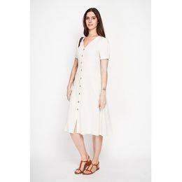 Le Jardin du Lin Leinen-Kleid in Creme - 64% | Gr&ouml;&szlig;e 38 | Damen-kleider