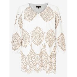 More & More More & More Bluse in Wei&szlig;/ Beige - 65% | Gr&ouml;&szlig;e 34 | Damen-blusen