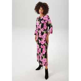 Aniston Kleid in Schwarz/ Pink - 56% | Gr&ouml;&szlig;e 42 | Damen-kleider