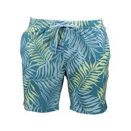 Quiksilver Badeshorts "Wild Fern Volley" in T&uuml;rkis - 43% | Gr&ouml;&szlig;e M | Herren-bademode-sport
