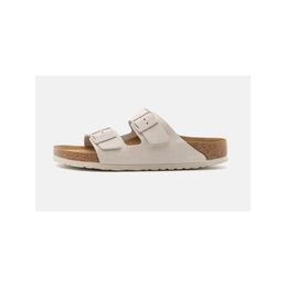 Birkenstock Leder-Pantoletten "Arizona" in Creme - 23% | Gr&ouml;&szlig;e 38 | Damen-pantoletten