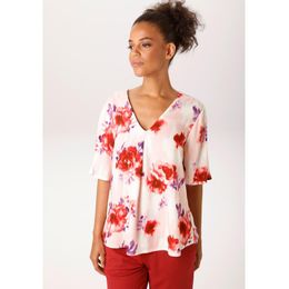 Aniston Bluse in Rosa/ Rot - 57% | Gr&ouml;&szlig;e 38 | Damen-blusen