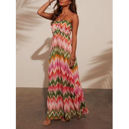 LA Angels Kleid in Rosa/ Orange/ Gr&uuml;n - 80% | Gr&ouml;&szlig;e M | Damen-kleider