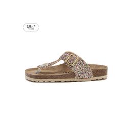 teegu Zehentrenner in Gold - 36% | Gr&ouml;&szlig;e 40 | Damen-sandalen