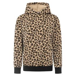 Zwillingsherz Hoodie "Black Leo" in Beige - 55% | Gr&ouml;&szlig;e L | Damen-sweatshirts-jacken