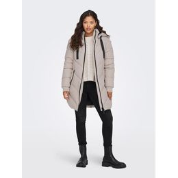 Jacqueline de Yong JDY Steppmantel "SKYLAR PADDED HOOD" in Beige - 35% | Gr&ouml;&szlig;e S | Damenjacken