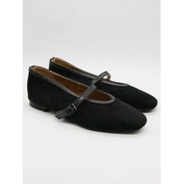 Bellucci Spangenballerinas in Schwarz - 63% | Gr&ouml;&szlig;e 38 | Damen-ballerinas