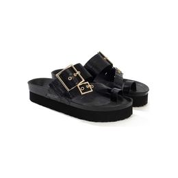 BACKSUN Zehentrenner "Valdivia" in Schwarz - 61% | Gr&ouml;&szlig;e 39 | Damen-sandalen