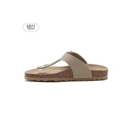 teegu Zehentrenner in Hellbraun - 47% | Gr&ouml;&szlig;e 39 | Damen-sandalen
