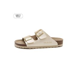 teegu Pantoletten in Gold - 43% | Gr&ouml;&szlig;e 40 | Damen-pantoletten