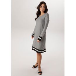 Aniston Kleid in Schwarz/ Wei&szlig; - 60% | Gr&ouml;&szlig;e 44 | Damen-kleider