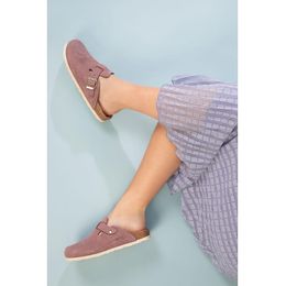 BAYTON Leder-Clogs "Milky" in Lila - 53% | Gr&ouml;&szlig;e 38 | Damen-pantoletten