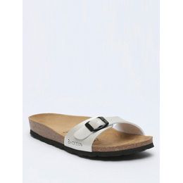 BACKSUN Pantoletten in Creme - 51% | Gr&ouml;&szlig;e 38 | Damen-pantoletten
