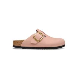 Birkenstock Leder-Clogs "Boston Big Buckle" in Rosa - 35% | Gr&ouml;&szlig;e 38 | Damen-pantoletten